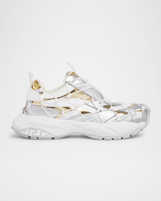 Versace Mercury M_VS_03 Metallic Sneakers | Neiman Marcus