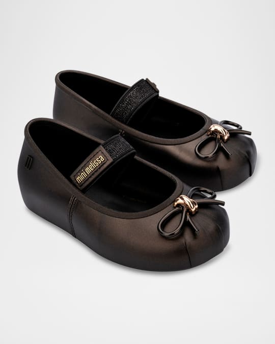 Mini Melissa Girl's Sophie Ballerina Flats, Baby/Toddlers | Neiman Marcus