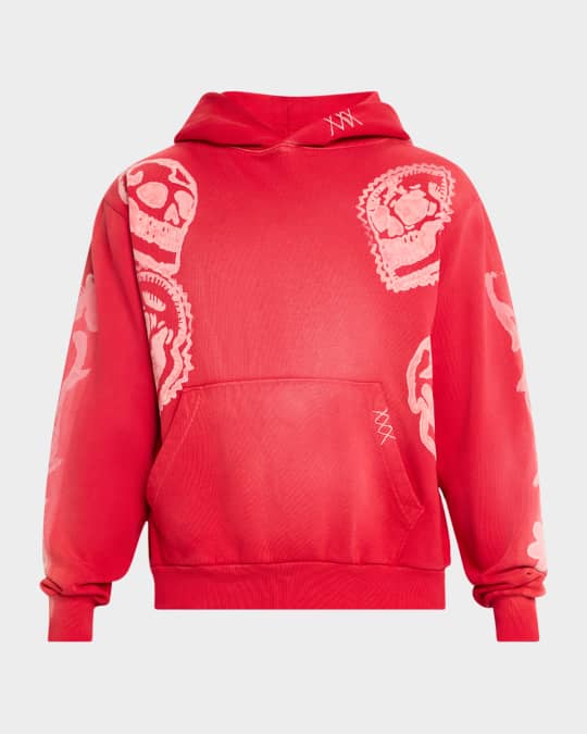 Alchemist Men's Faded Skulls Hoodie | Neiman Marcus