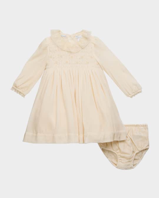 Polo Ralph Lauren Girl's Smocked Embroidered Occasion Dress, Size 9M ...