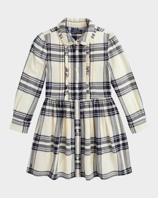 Polo Ralph Lauren Girl's Plaid-Print Twill Day Dress, Size 7-16 ...