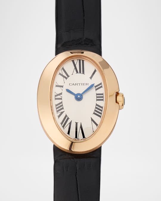 Vintage Watches Cartier Baignoire 18K Rose Gold 19x25mm Vintage Watch ...