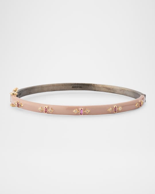 Armenta Nude Enamel Hinged Bracelet | Neiman Marcus