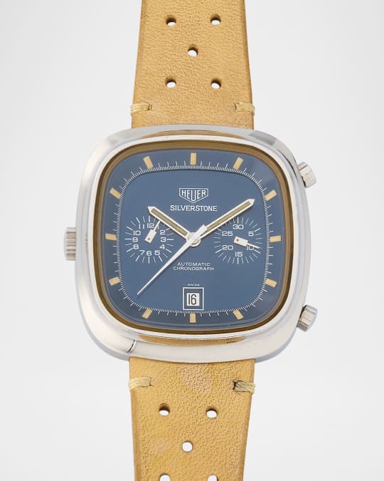 Vintage Watches Heuer Stainless Steel Silverstone 42mm Vintage 1970s ...