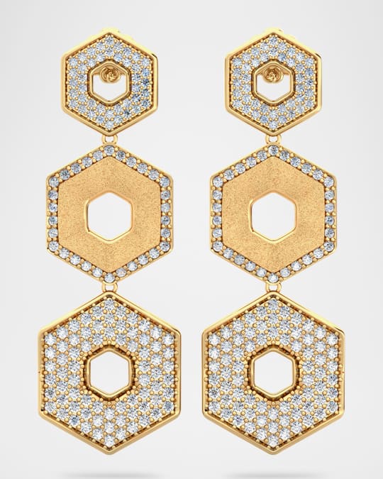 Jamie Turner Eclipse Statement Earrings with Diamonds | Neiman Marcus