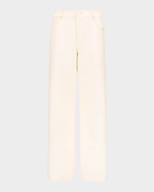STAUD Grayson Low-Rise Twill Pants | Neiman Marcus