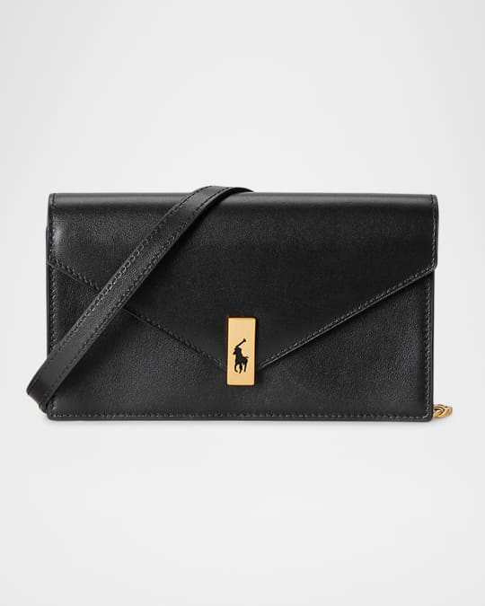 Polo Ralph Lauren Polo ID Leather Chain Wallet & Bag | Neiman Marcus