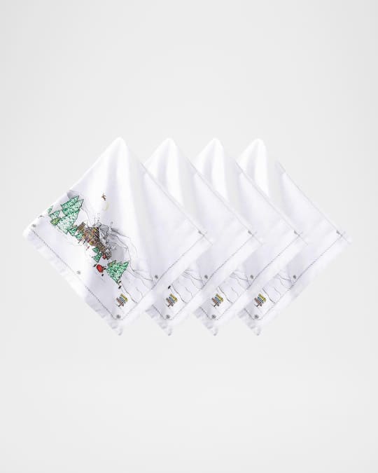 Juliska Berry & Thread North Pole Napkins, Set of 4 | Neiman Marcus
