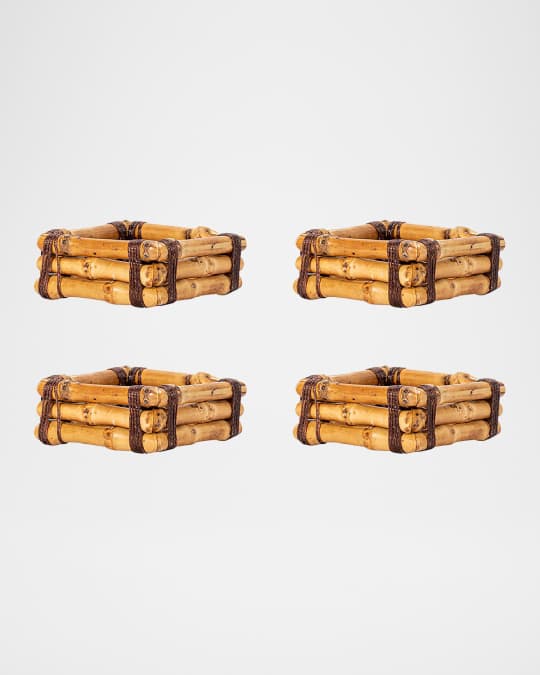 Juliska Bamboo Napkin Rings, Set of 4 | Neiman Marcus