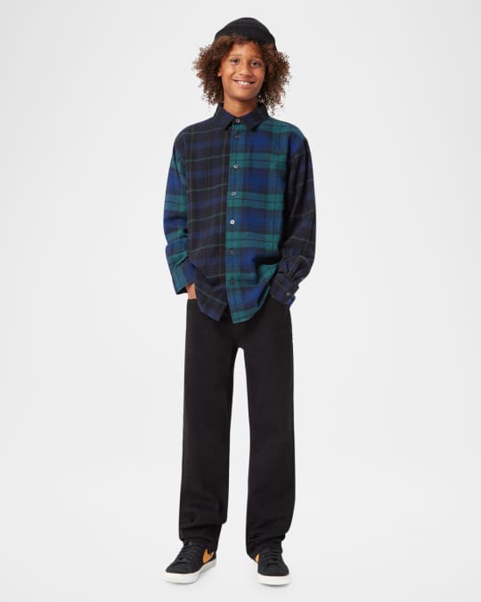Molo Boy's Remon Two-Toned Button Up Shirt, Size 7-12 | Neiman Marcus
