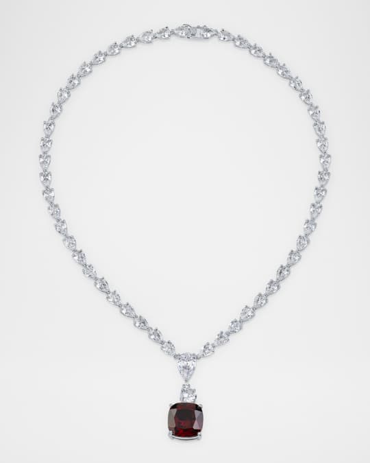 Golconda by Kenneth Jay Lane Pear and Cushion Cubic Zirconia Riviere ...