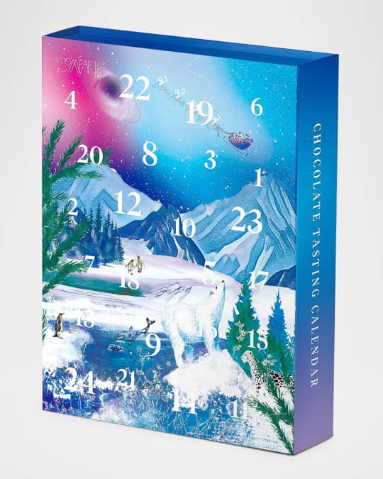 Compartes Chocolatier Blue Winter Gourmet Chocolate Advent Calendar ...