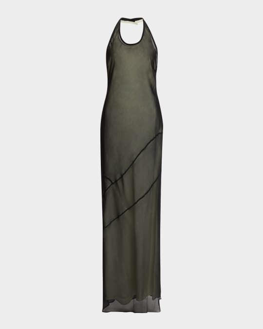 SIR Strobe Halter Maxi Dress | Neiman Marcus