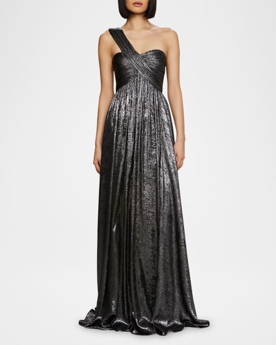 AMUR Bettie Metallic Gown | Neiman Marcus