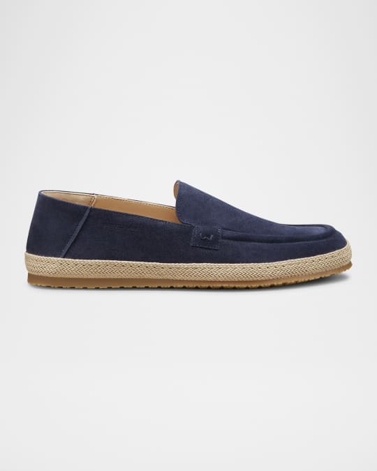 Stuart Weitzman Men's Bala Suede Espadrilles | Neiman Marcus