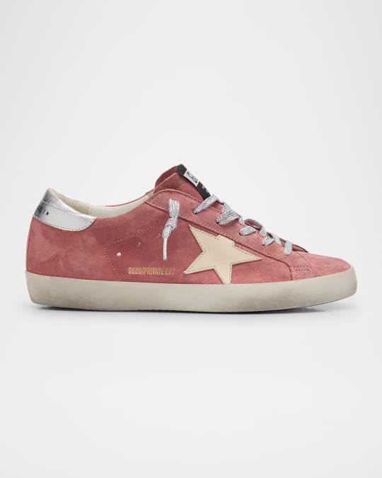 Golden Goose Super-Star Mixed Leather Low-Top Sneakers | Neiman Marcus