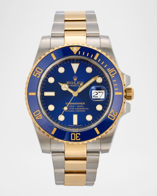 Vintage Watches Rolex Stainless Steel and 18K Yellow Gold Submariner ...