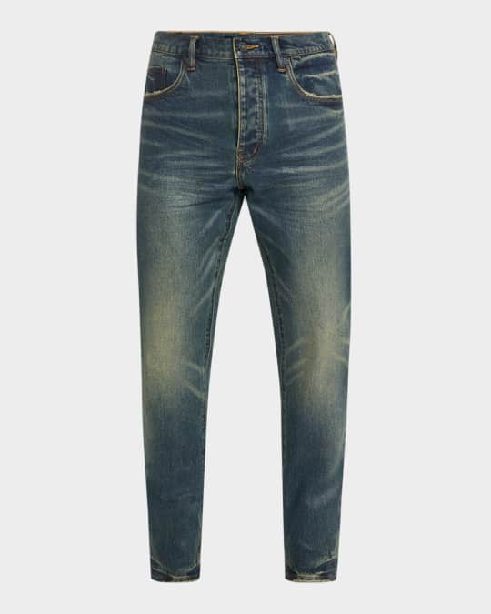 PURPLE Men's Skinny Coated Jeans | Neiman Marcus