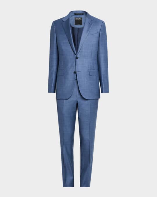 ZEGNA Men's Nailhead Trofeo Wool Suit | Neiman Marcus