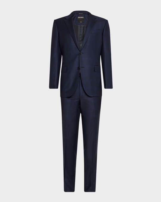 ZEGNA Men's Trofeo Tonal Plaid Suit | Neiman Marcus