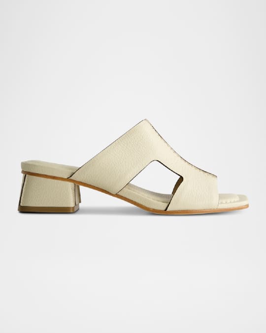 Bernardo Jewel Leather Mule Sandals | Neiman Marcus