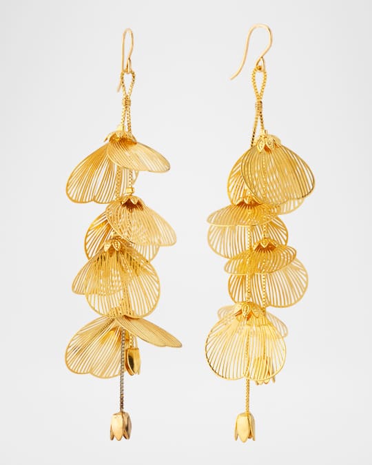 Devon Leigh Gold Filigree Cluster Earrings | Neiman Marcus