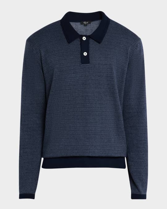 Rails Men's Greenwich Jacquard Polo Sweater | Neiman Marcus