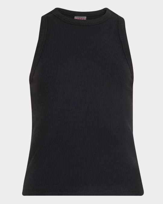 Terez Black Rib Racerback Tank Top | Neiman Marcus