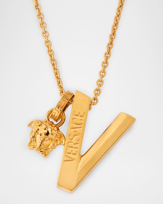 Versace V Chain Necklace | Neiman Marcus