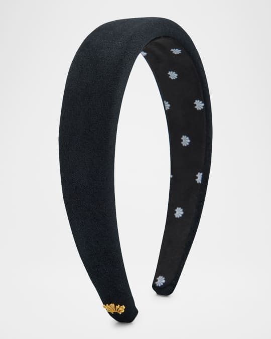 Lele Sadoughi Alice Velvet Padded Headband | Neiman Marcus