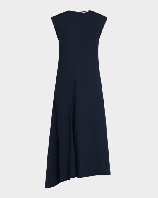 Vanessa Bruno Enea Sleeveless High-Low Midi Dress | Neiman Marcus