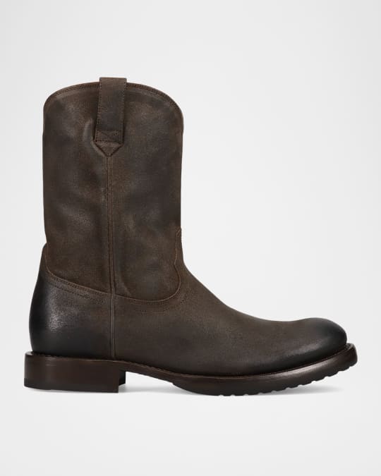 Frye Men's Duke Leather Roper Mid-Calf Boots | Neiman Marcus