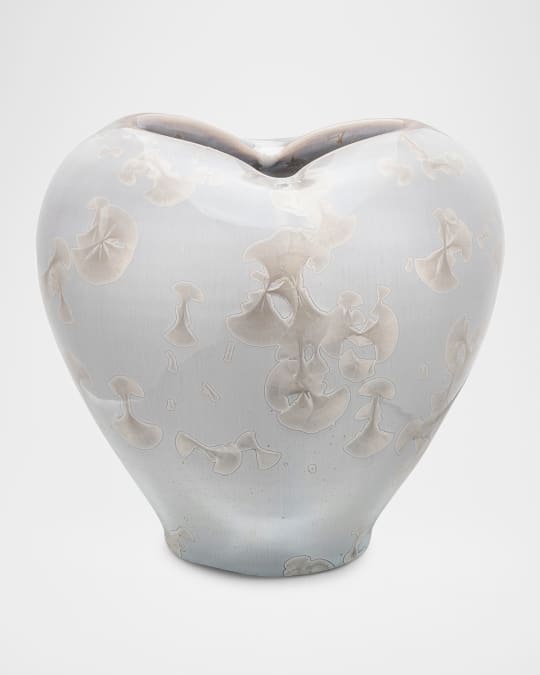 Simon Pearce Crystalline Romance Large Vase, 7" | Neiman Marcus