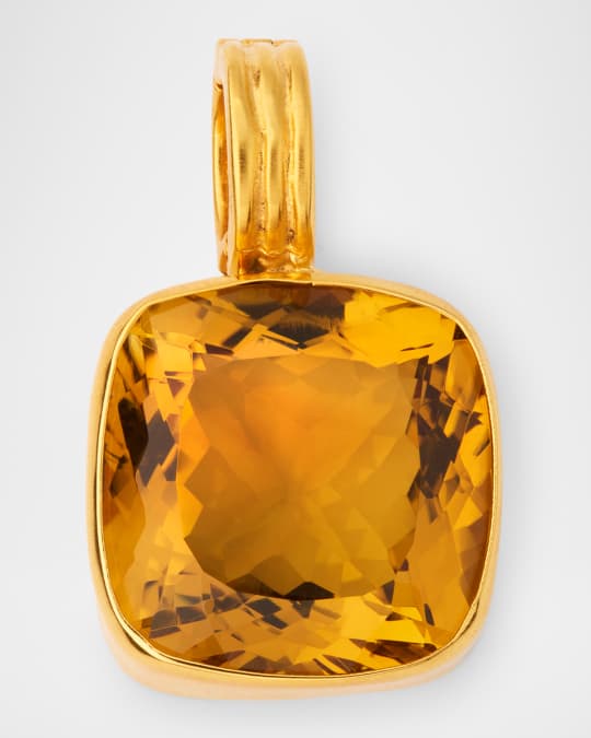 Dina Mackney Citrine Maxi Pendant | Neiman Marcus
