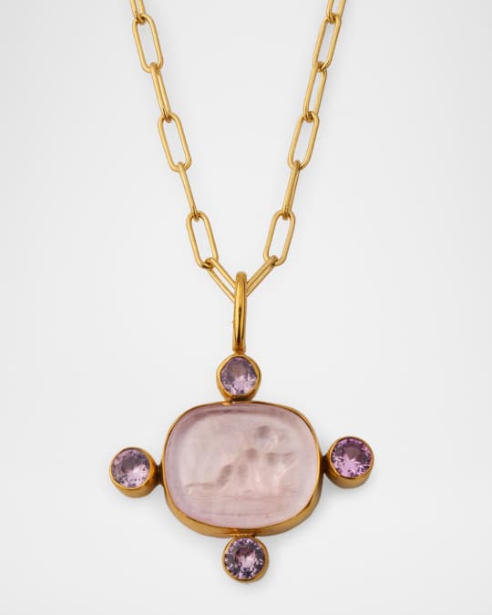 Dina Mackney Petite Guardian Angel Charm Necklace | Neiman Marcus