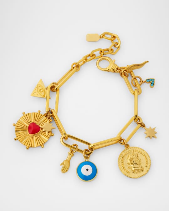 Elizabeth Cole Good Luck Charm Bracelet | Neiman Marcus