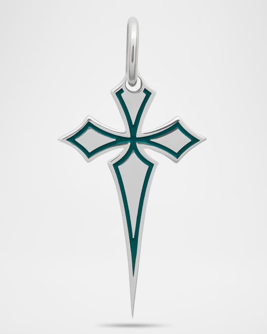Marco Dal Maso Men's The Cross Gothic Recycled Sterling Silver Pendant ...