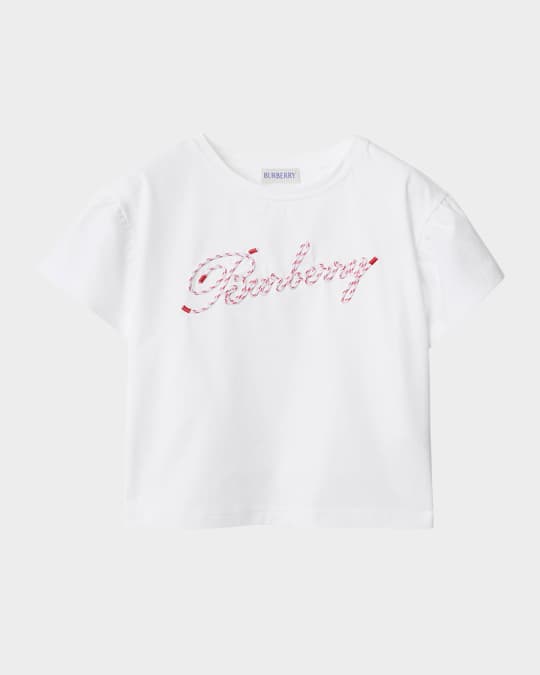 Burberry Girl's Roxy Rope Logo-Print T-Shirt, Size 3-14 | Neiman Marcus