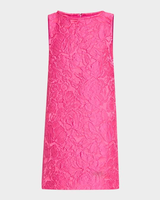 Trina Turk Belle Sleeveless Floral Jacquard Mini Dress | Neiman Marcus