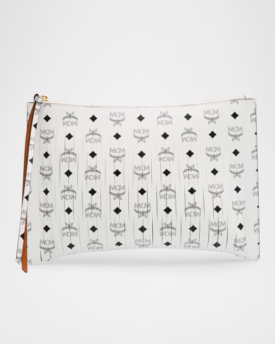 MCM Aren Medium Visetos Slit Leather Crossbody Bag | Neiman Marcus