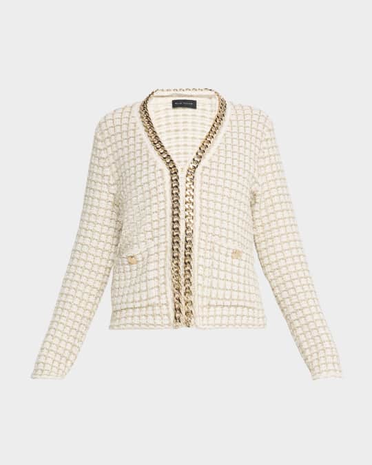 Elie Tahari The Trista Chain Cardigan | Neiman Marcus