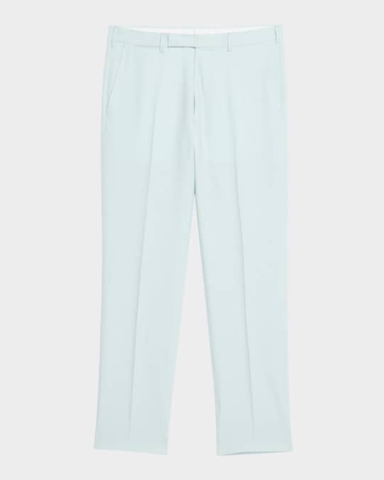 ZEGNA Men's Oasi Lino Flat-Front Trousers | Neiman Marcus