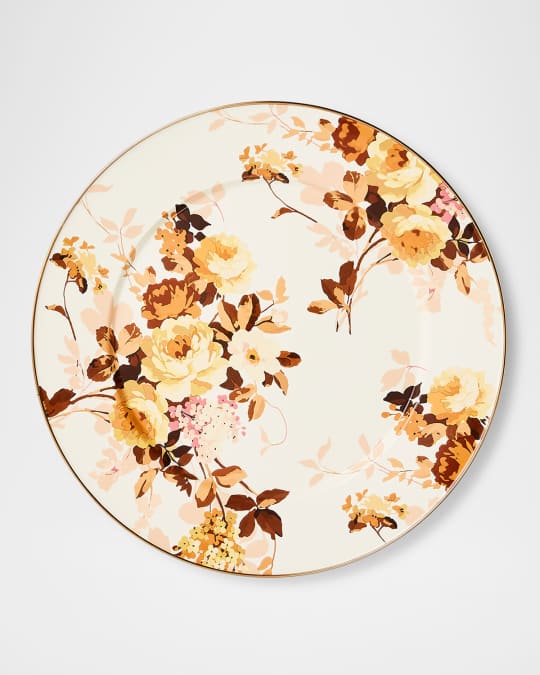 MacKenzie-Childs Wild Rose White Serving Platter | Neiman Marcus