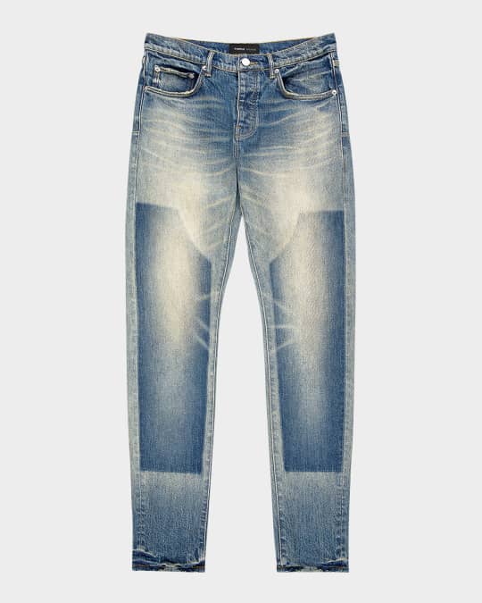 PURPLE Men's Camden Shadow Skinny Jeans | Neiman Marcus