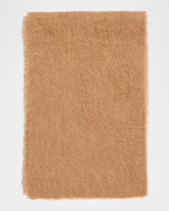 BY FAR Brushed Alpaca-Blend Scarf | Neiman Marcus