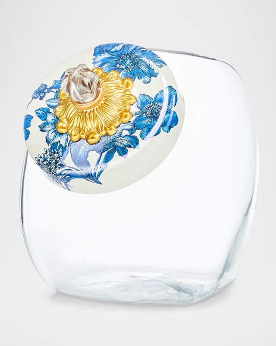 MacKenzie-Childs Sweets Jar with Royal English Garden Lid | Neiman Marcus