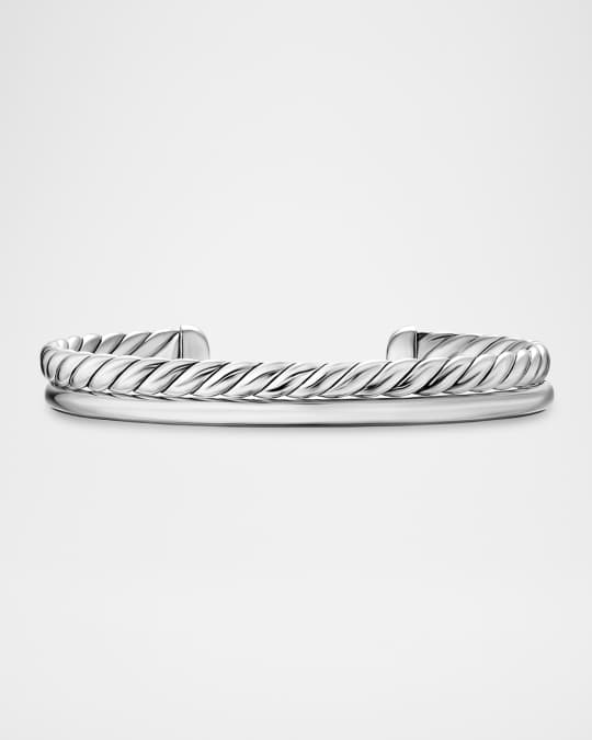 David Yurman DY Mercer 2-Row Bracelet in Silver, 8mm | Neiman Marcus
