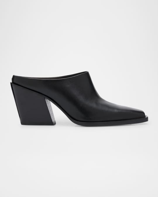 Rag & Bone Joni Leather Western Mules | Neiman Marcus