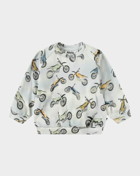 Molo Boy's Disc Organic Cotton Jersey Sweatshirt, Size 3M-24M | Neiman ...