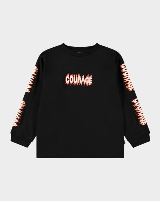 Molo Boy's Rube Courage Graphic-Print Long-Sleeve T-Shirt, Size 4-6 ...